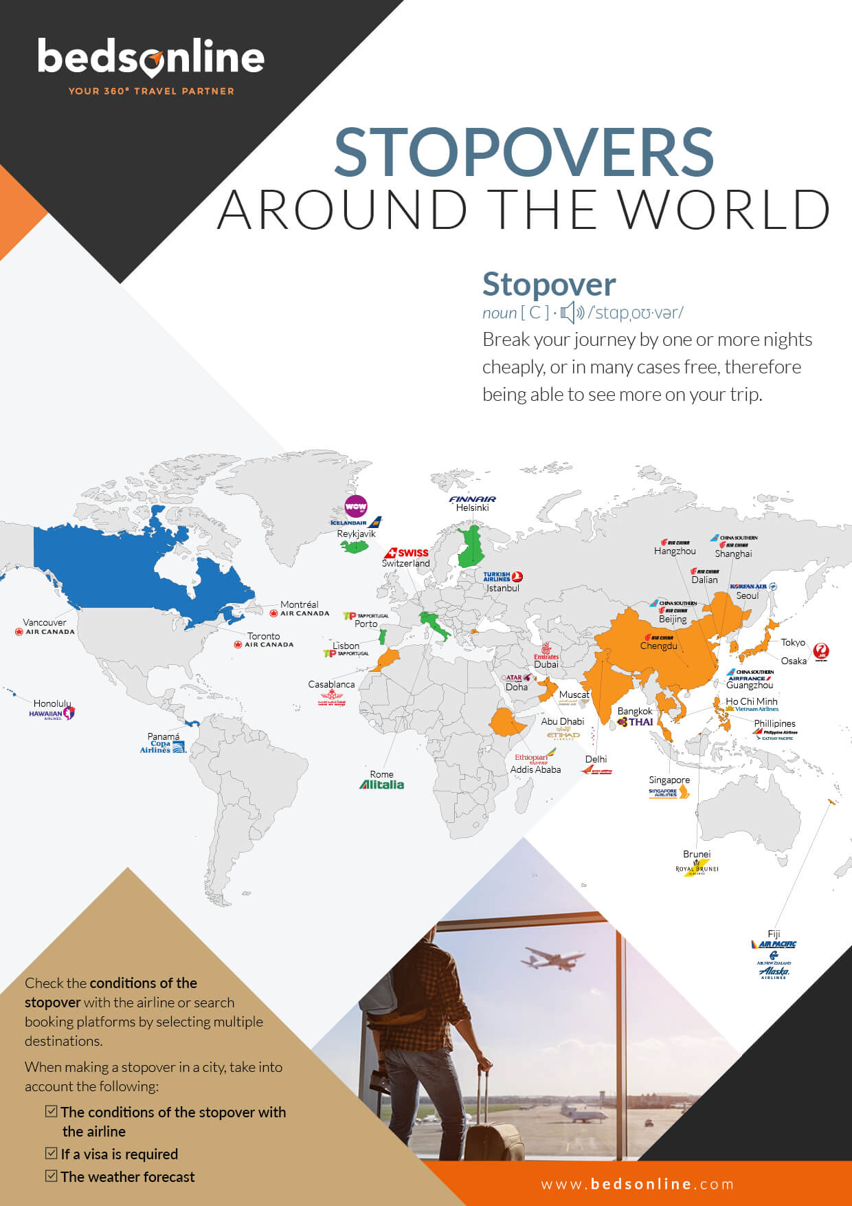 The best stopovers around the world | Bedsonline